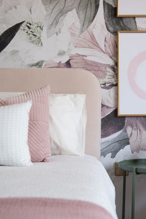 Real Room Reveal: Floral Feature Wall - Minty Magazine